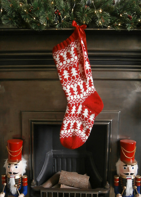 Ravelry: Christmas Tree Stocking pattern by Elizabeth Penney