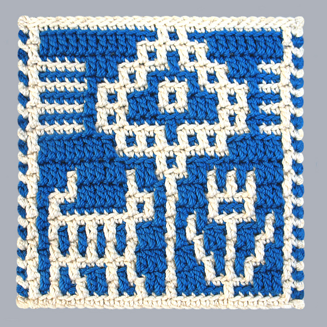 Ravelry: Mosaic Scene 1 Coaster pattern by Elizabeth Ragsdale