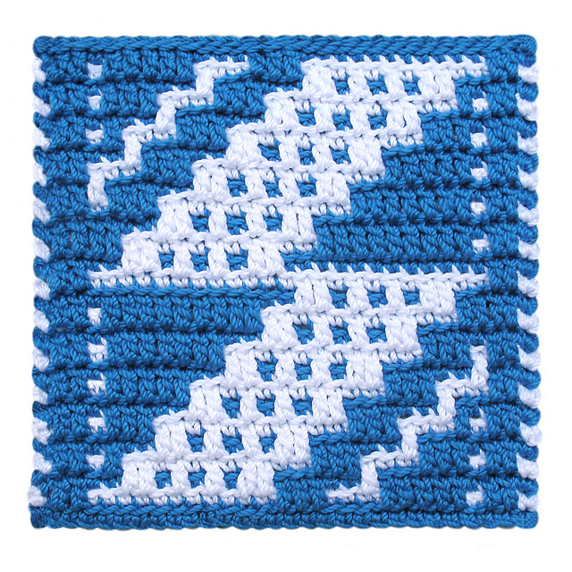 Ravelry: Mosaic Hills and Valleys 3 Coaster pattern by Elizabeth Ragsdale