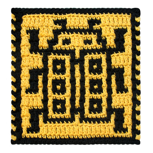 Ravelry: Mosaic Bug 3 Coaster pattern by Elizabeth Ragsdale