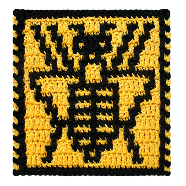 Ravelry: Mosaic Bug 1 Coaster pattern by Elizabeth Ragsdale