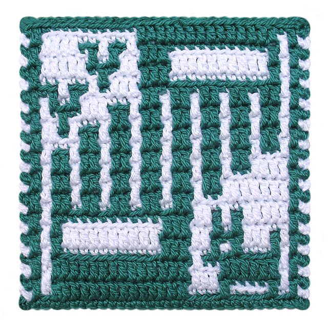 Ravelry: Mosaic Extended Hands 2 Coaster pattern by Elizabeth Ragsdale