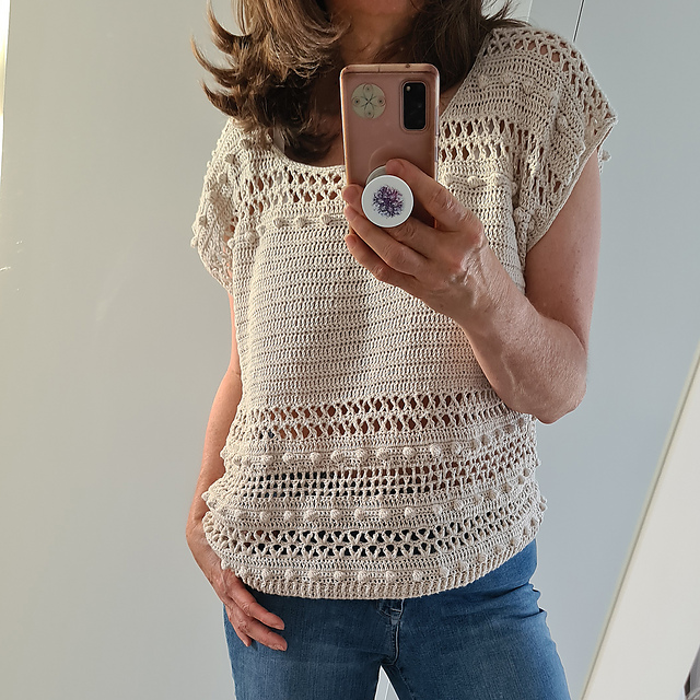 Ravelry: Top "Wayra" - Shirt with pattern mix pattern by Elke Eder Design
