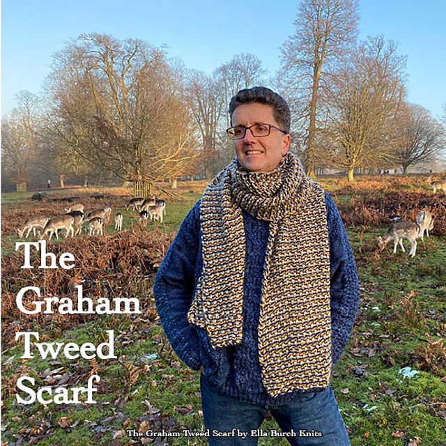 Ravelry: The Graham Tweed Scarf pattern by Ella Burch