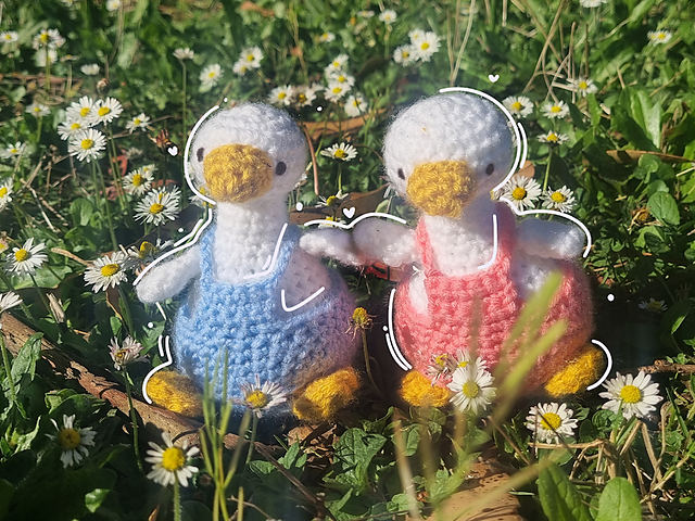 Ravelry: Goose in Overalls pattern by Ella Crochet