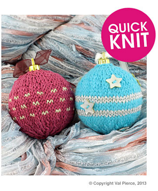 Ravelry: Pretty Christmas Baubles pattern by Val Pierce