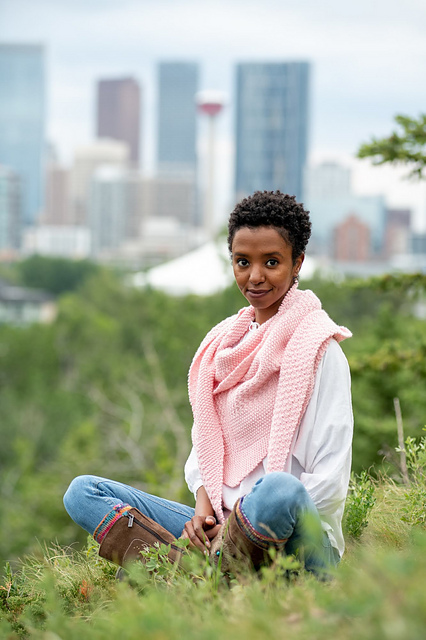 Ravelry: On a Tangent Shawl pattern by Janice Allen