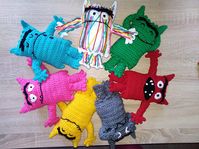 Ravelry: The Color monsters pattern by Charlotte Hodiaumont