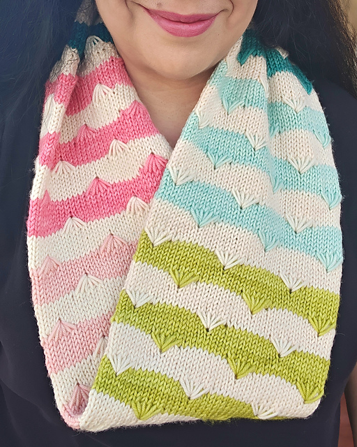 Ravelry: Mount Floral Cowl pattern by Jennifer Beaulieu