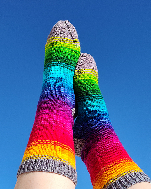 Ravelry: Basically Vanilla Advent Socks pattern by Jennifer Beaulieu