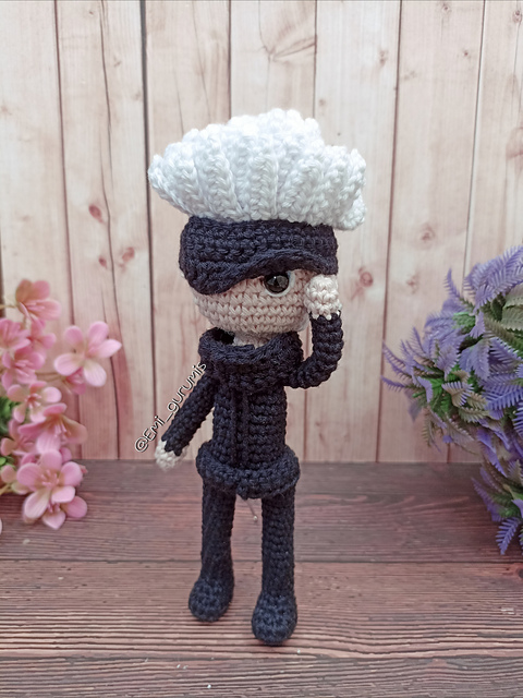 Ravelry: Satoru Gojo pattern by Isabel Rodríguez