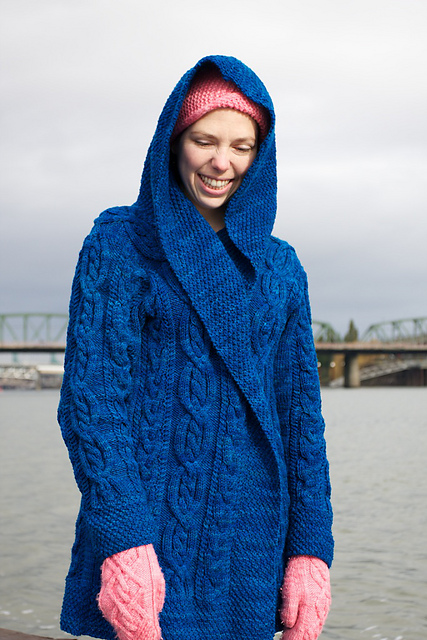 Ravelry: Hooded Aran Coat pattern by Debbie Bliss