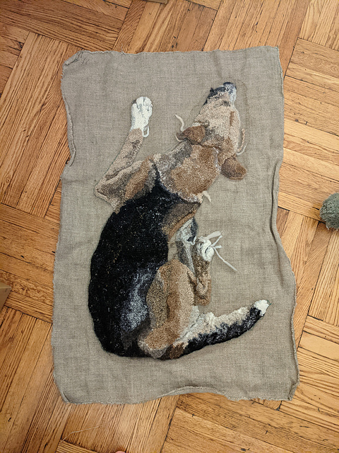 Ravelry: Emilyaoleary's Brown and black dog rug