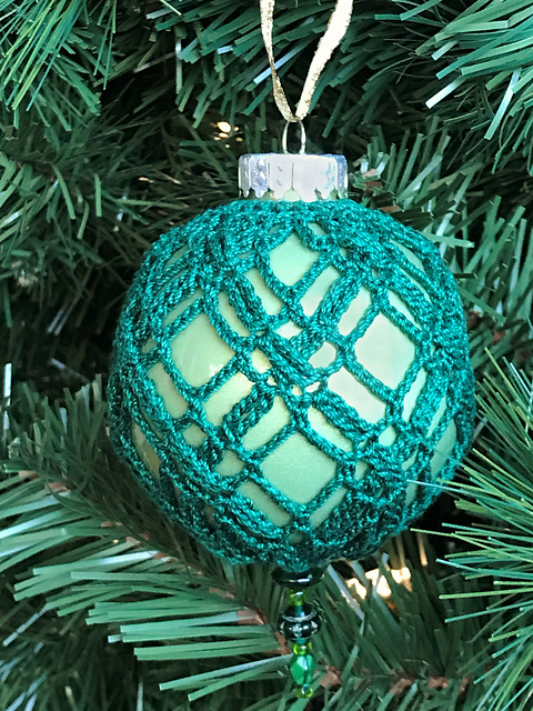 Ravelry: Double Cross Ornament Cover pattern by Emma Garside