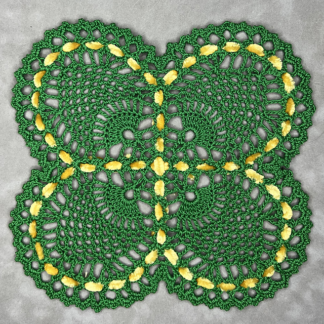 Ravelry: Four Leaf Clover Doily pattern by Emma Garside