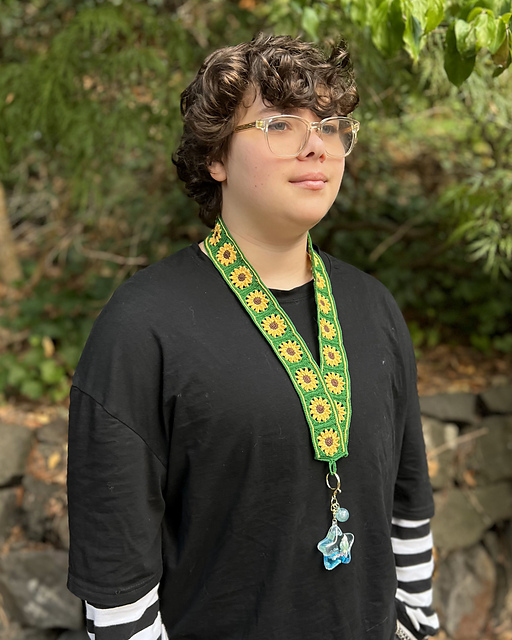 Ravelry: Sunflower Lanyard pattern by Emma Garside