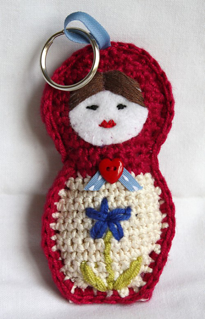 Ravelry: Russian Doll Keyring pattern by Emma Varnam