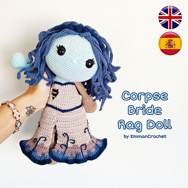Ravelry: Corpse Bride Rag Doll pattern by Emman Crochet