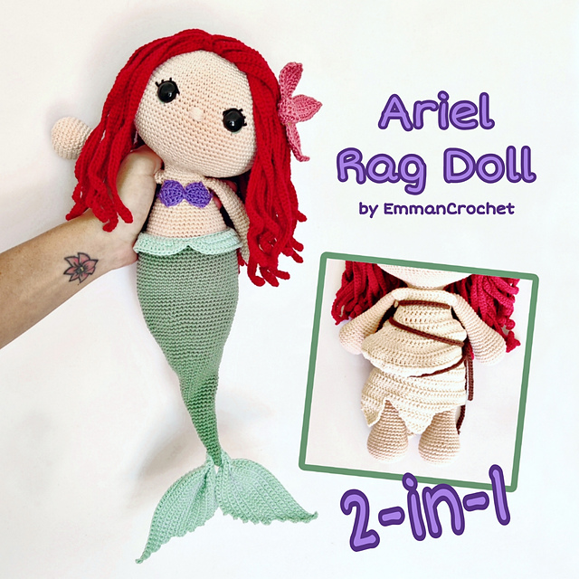 Ravelry: Ariel Rag Doll pattern by Emman Crochet