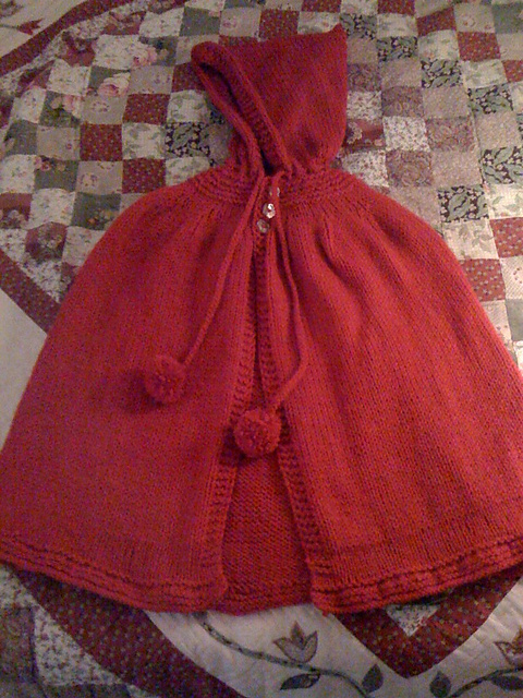Ravelry: Infant Hooded Cape pattern by Emma Hooper
