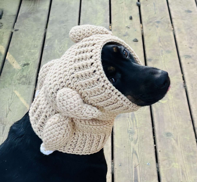 Ravelry: Cooked Turkey Dog Snood pattern by Sarah Petersen