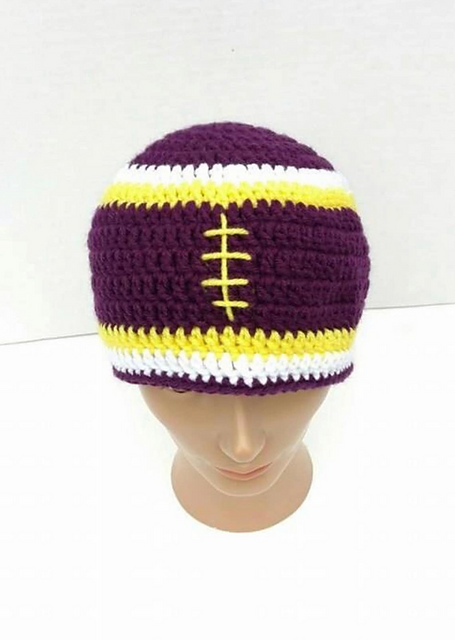 Ravelry: Football Hat pattern by Sarah Petersen