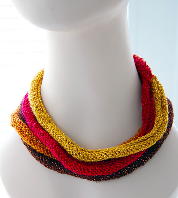 Ravelry: Multistrand Knit Necklace pattern by Lindsay Obermeyer