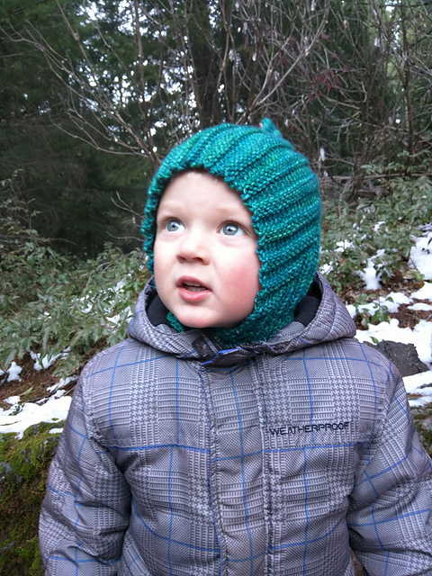 Ravelry: Throwback Pixie Hood pattern by Enter YarnDragon