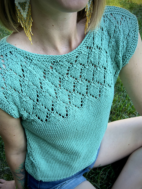 Ravelry: Sea Shell Crop Top pattern by Crysti-Leta Evans