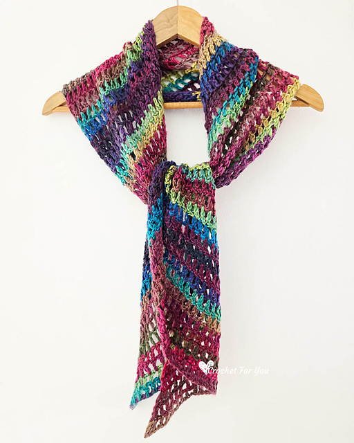 Ravelry: Angled Mesh Scarf pattern by Erangi Udeshika