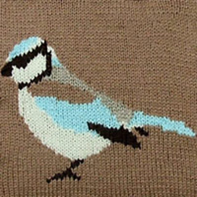 Ravelry: Garden Bird Blue tit Intarsia Chart pattern by Mimi Codd
