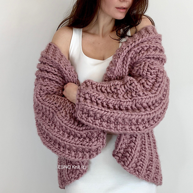 Ravelry: Rib knit cardigan Heather pattern by Julia Piro
