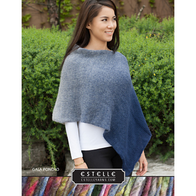 Ravelry: Gala Poncho pattern by Estelle Yarns