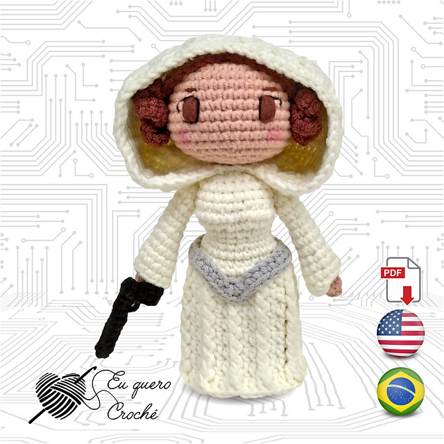 Ravelry: Leia Organa pattern by Adriana Gori