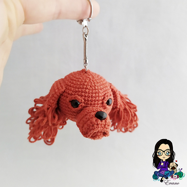 Ravelry: Keychain cocker Spaniel pattern by Evano Crochet