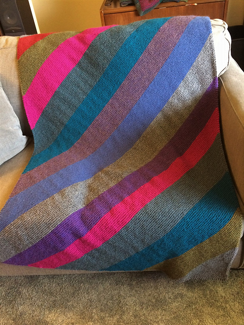 Ravelry: Graphic Garter Afghan pattern by Evelyn Uyemura