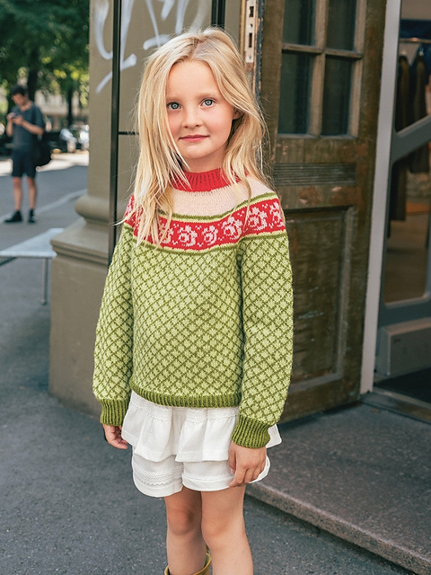 Ravelry: Blome Sweater Junior 5 pattern by Sandnes Garn