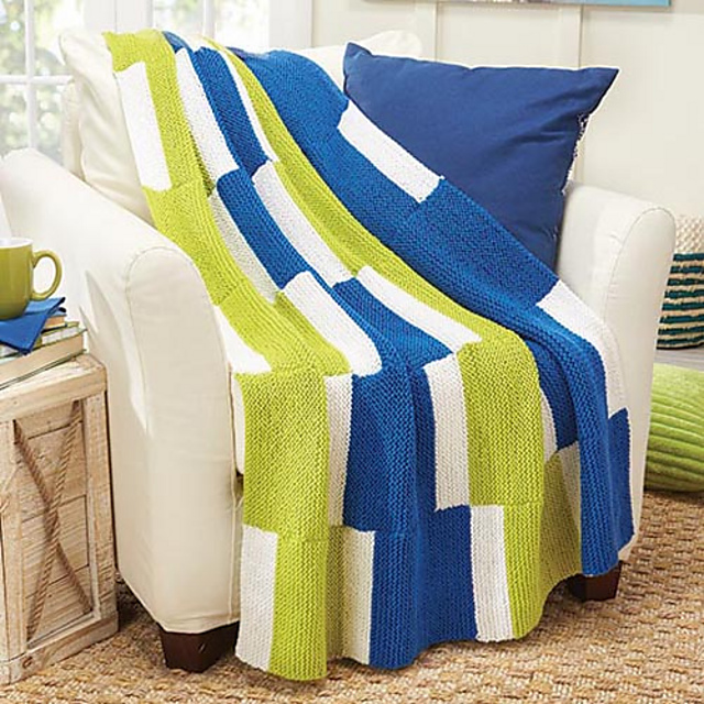 Ravelry: Stacked Squares Throw pattern by Rae Blackledge