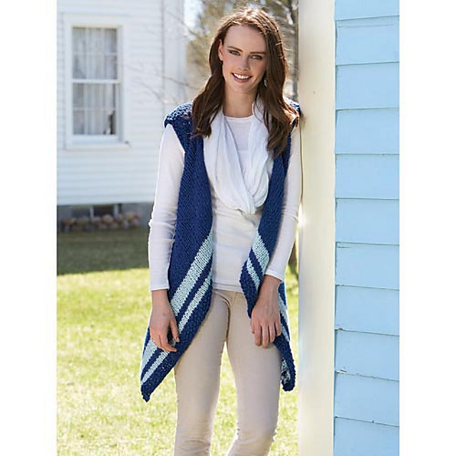 Ravelry: Waterfall Vest pattern by Willow Yarns Design Team
