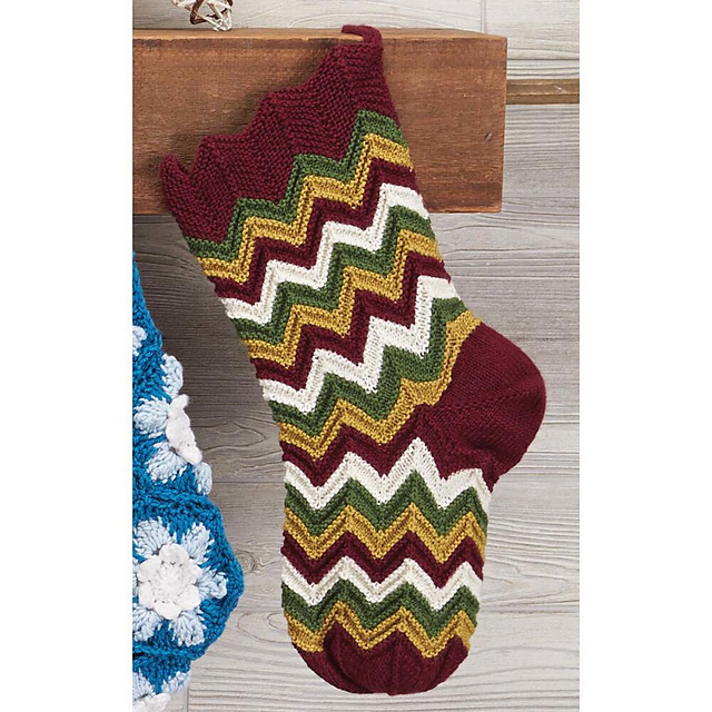 Ravelry: Chevron Stocking pattern by Rae Blackledge