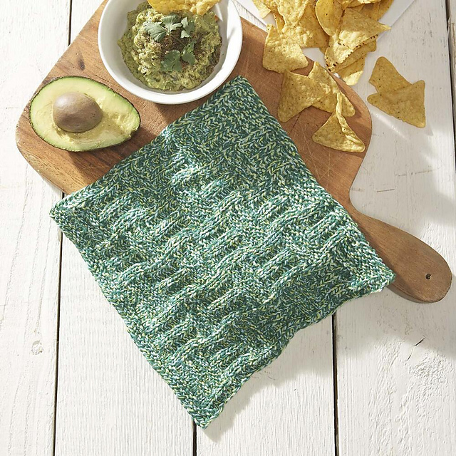 Ravelry: Double Basketweave Dishcloth pattern by Willow Yarns Design Team