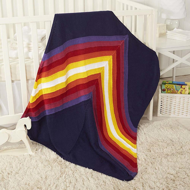 Ravelry: Chevron Chase Blanket pattern by Rae Blackledge