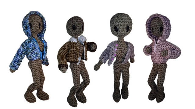 Ravelry: Doll Hoodie Sweater pattern by Liz Shafer