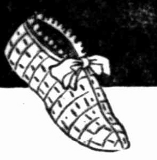 Ravelry: A Knitted Bedroom Slipper pattern by Mathilde (1930s)