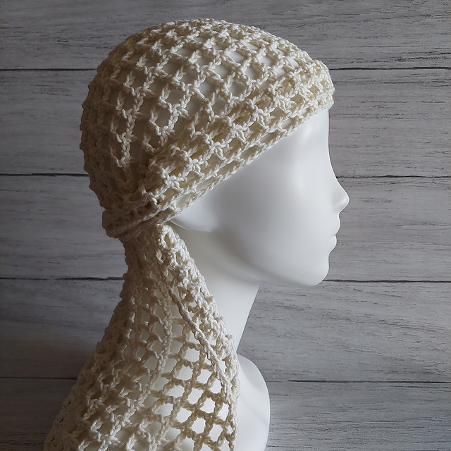 Ravelry: Mesh Durag Head Wrap pattern by Fast Life Design