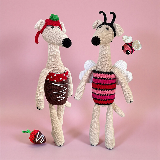 Ravelry: Long Dog Valentines Costumes pattern by Trish Hoskin