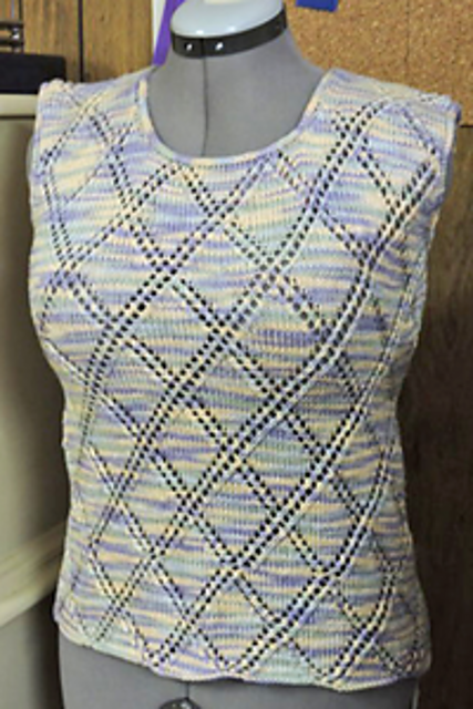 Ravelry: Diamond Trellis Shell pattern by Fiesta Yarns