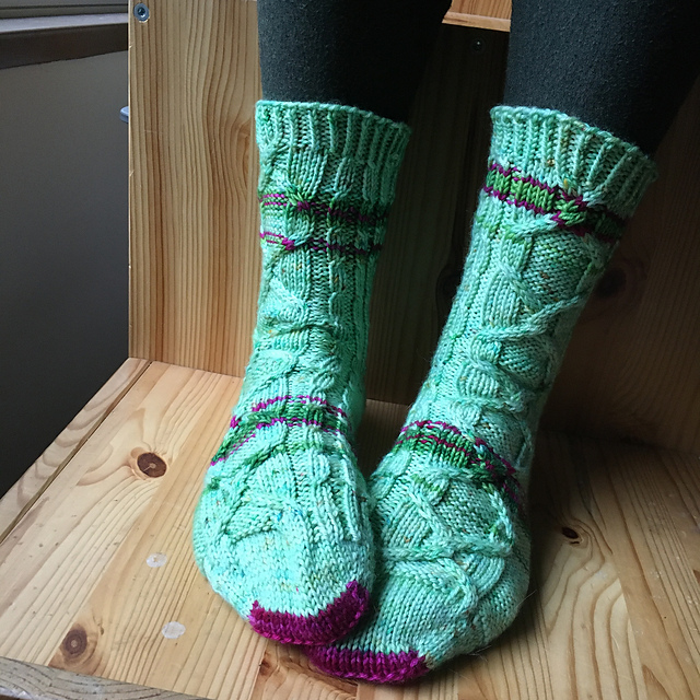 Ravelry: Pique My Interest Socks pattern by Fatimah Hinds