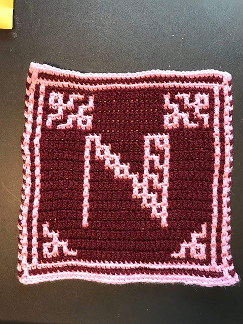 Ravelry: Alph N Monogram pattern by Felicia Aliu