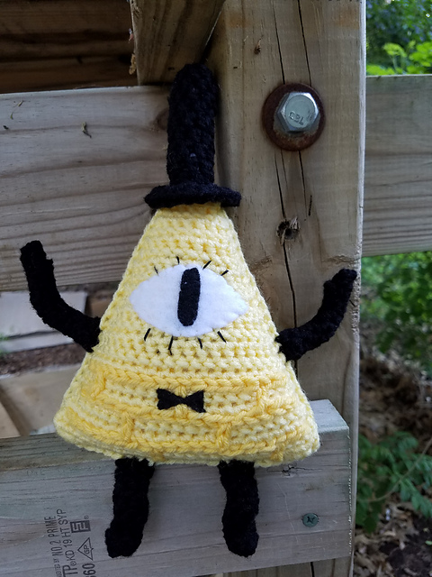 Ravelry: Bill Cipher from Gravity Falls pattern by SweetPeaCove